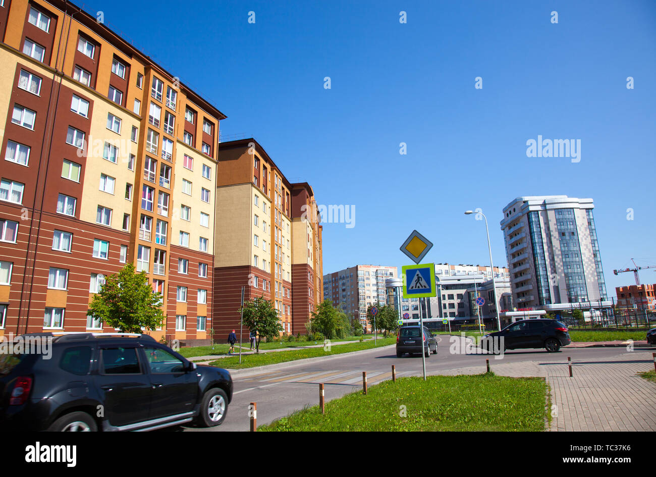 Kaliningrad, Russia - 25 August, 2018: View of the Artilleriyskaya ...