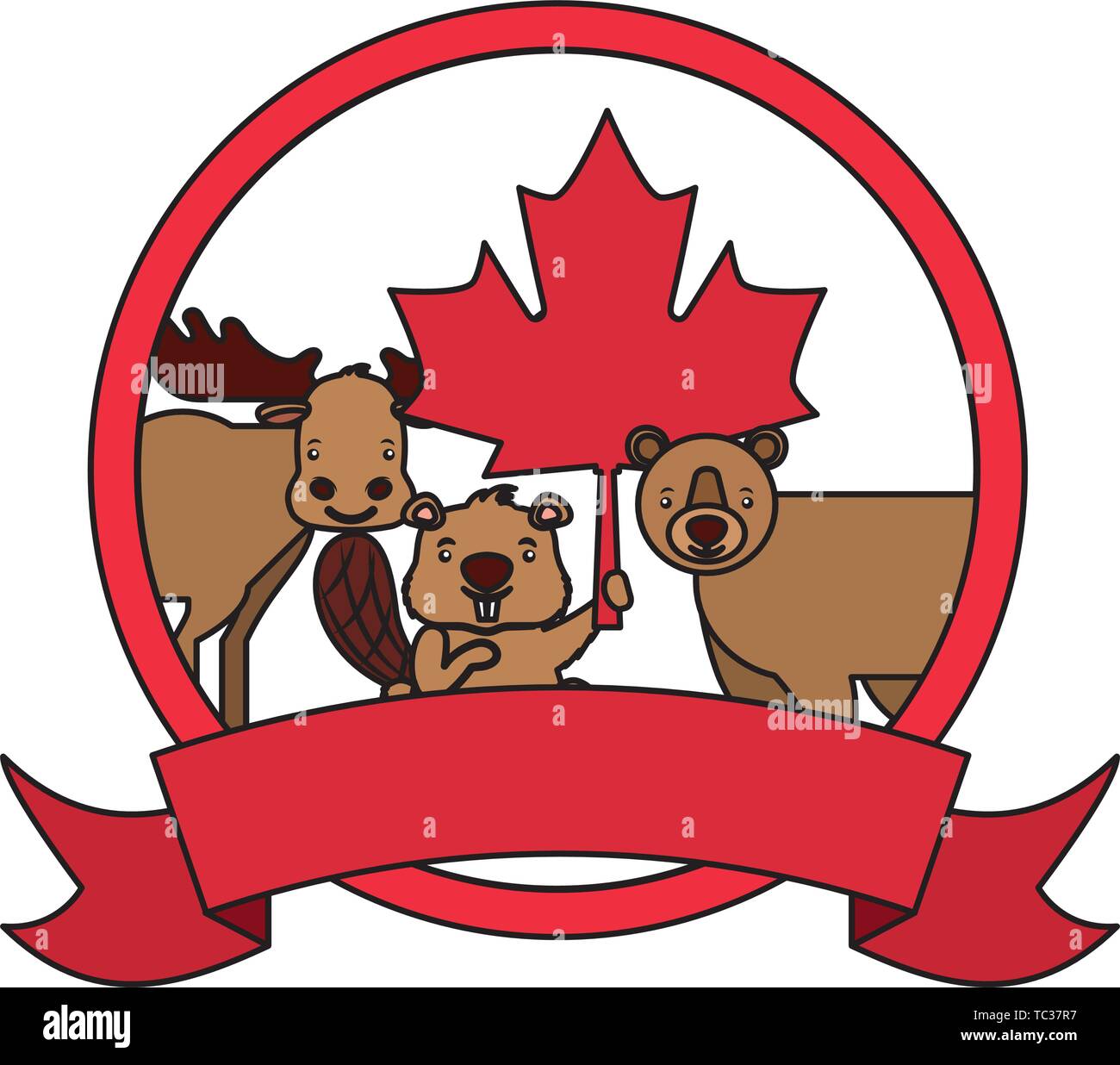 happy canada day vector illustration Stock Vector Image & Art - Alamy