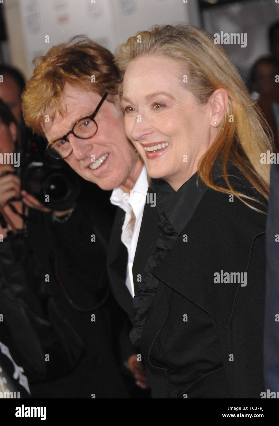 LOS ANGELES, CA. November 02, 2007: Robert Redford & Meryl Streep at ...