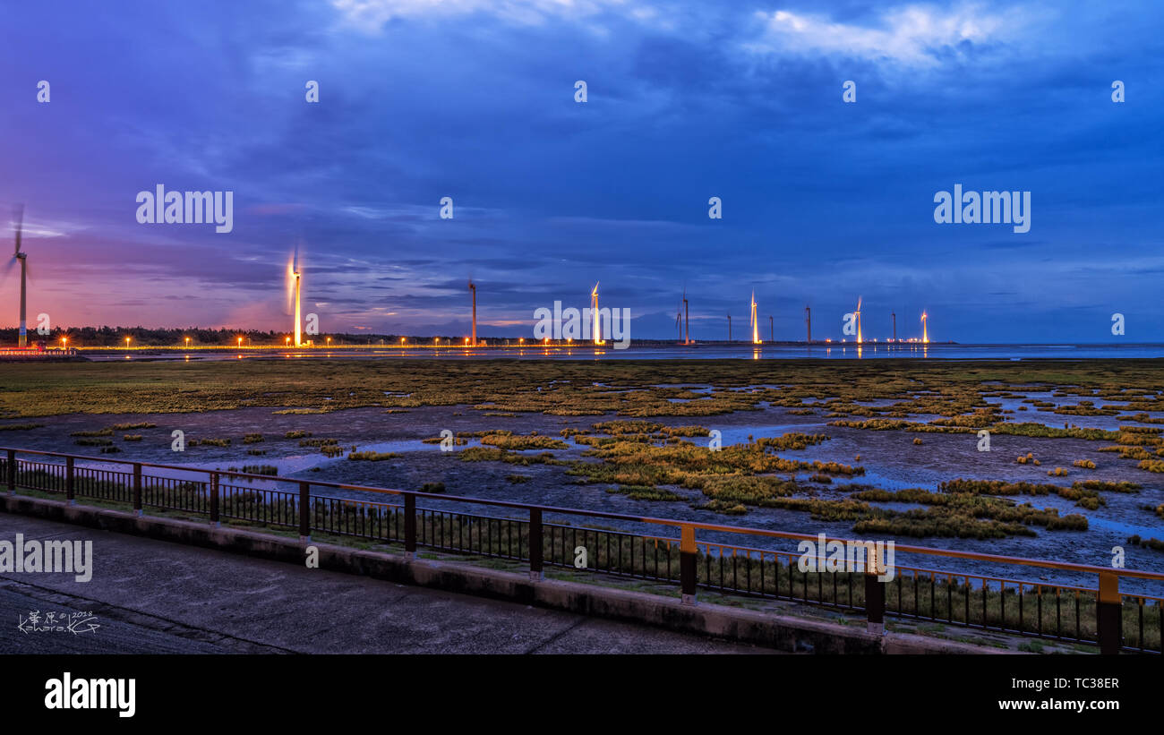 Gaomei wetlands landscape wind hi-res stock photography and images - Alamy