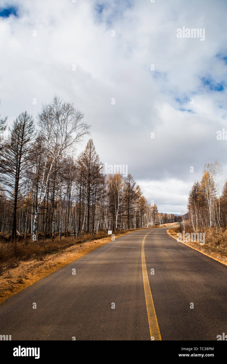 Road landscape no one to travel expressway guide sky asphalt hi-res ...