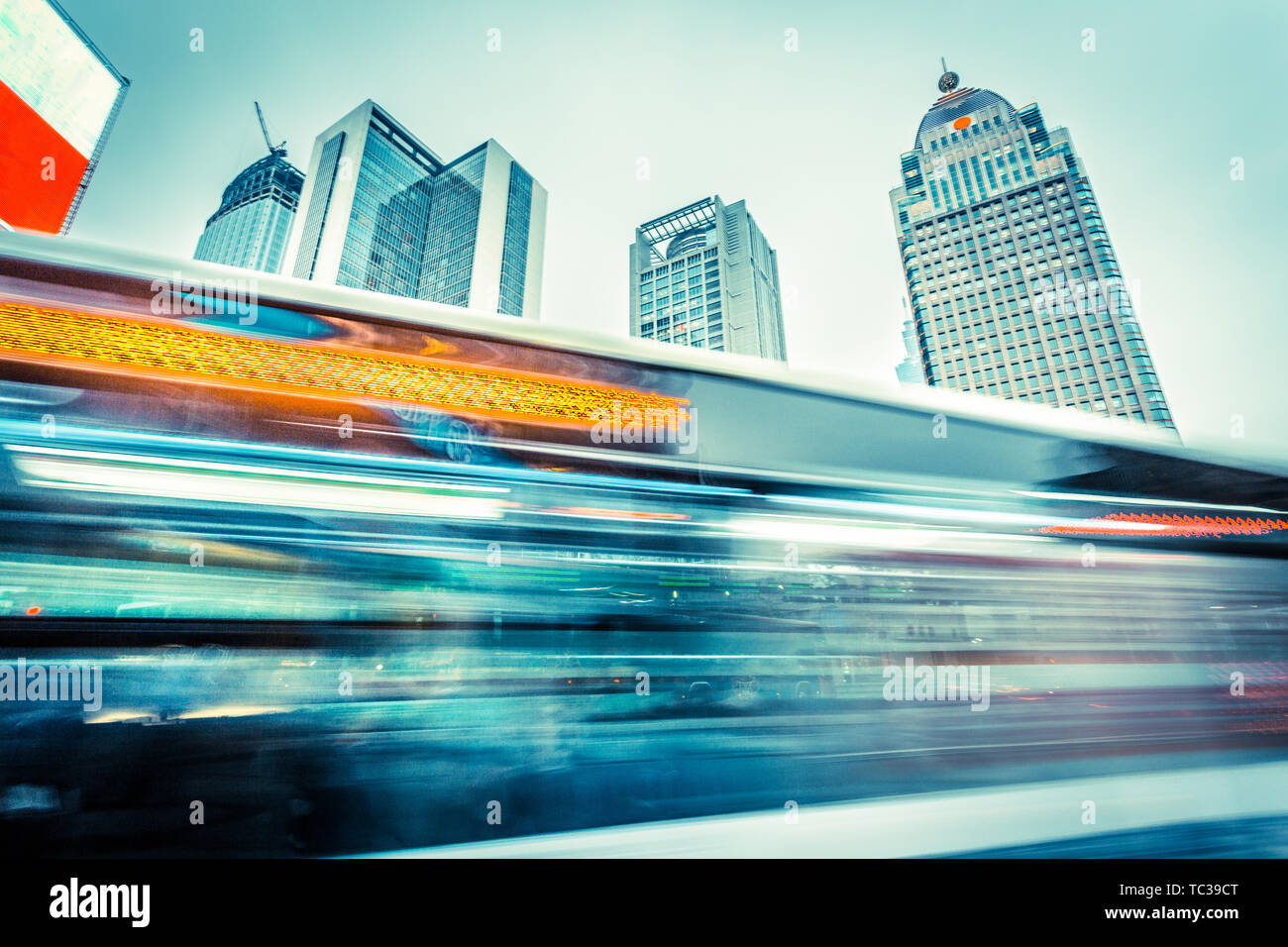traffic blur motion in modern city street Stock Photo - Alamy