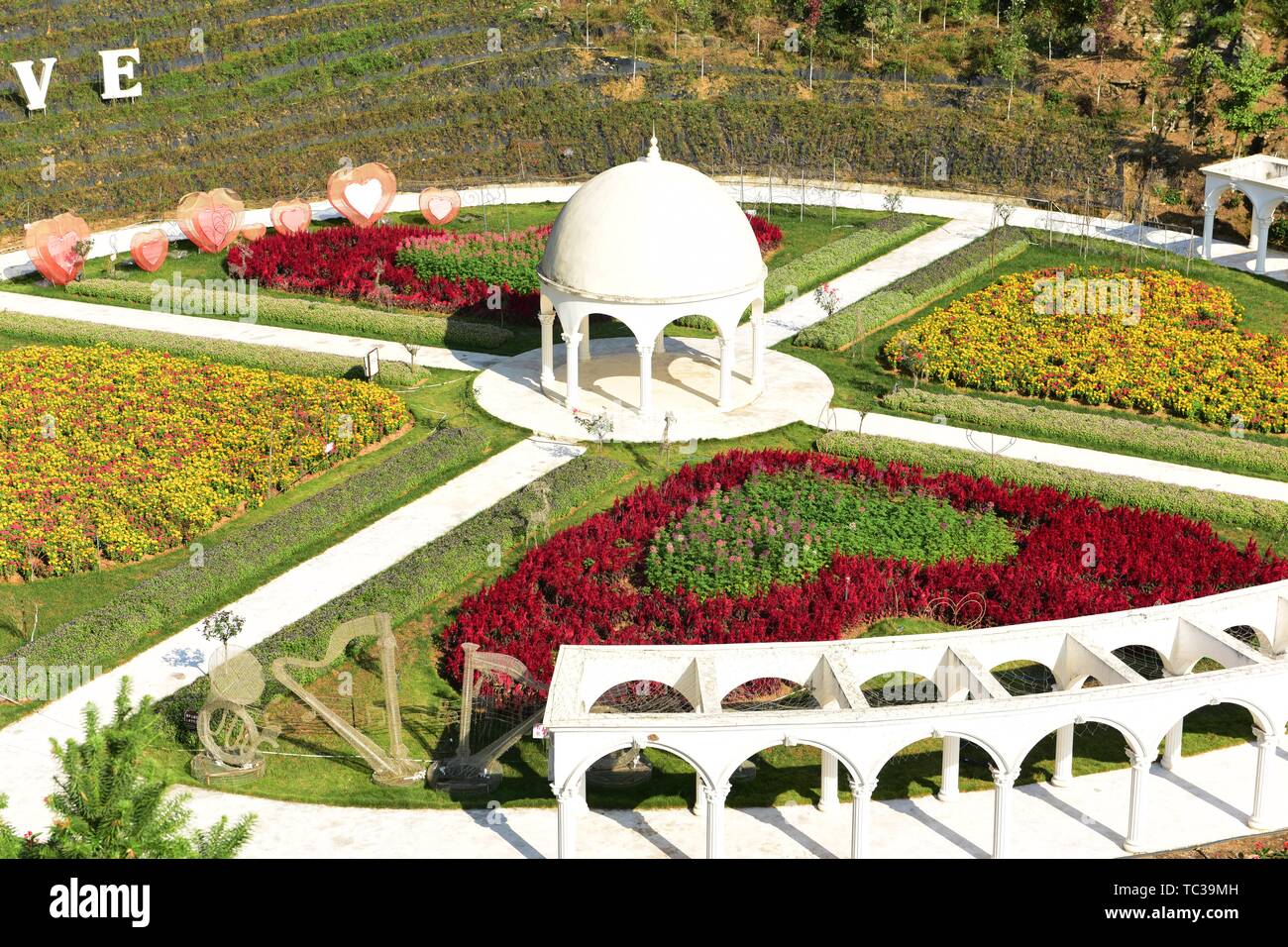 Flower Sea Promenade Stock Photo - Alamy