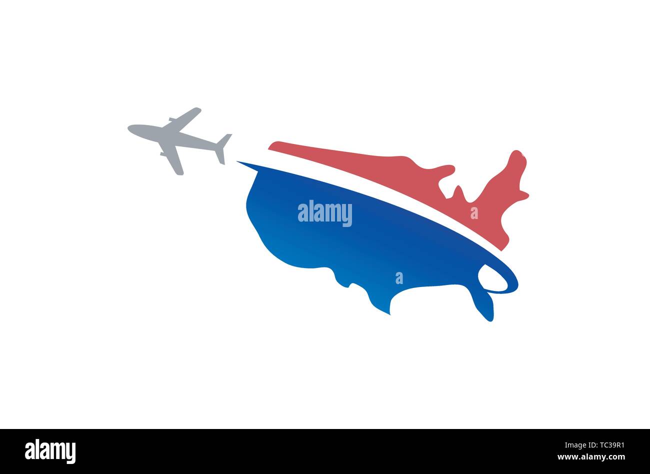 United States flight airplane logo Creative Air Design Illustration ...