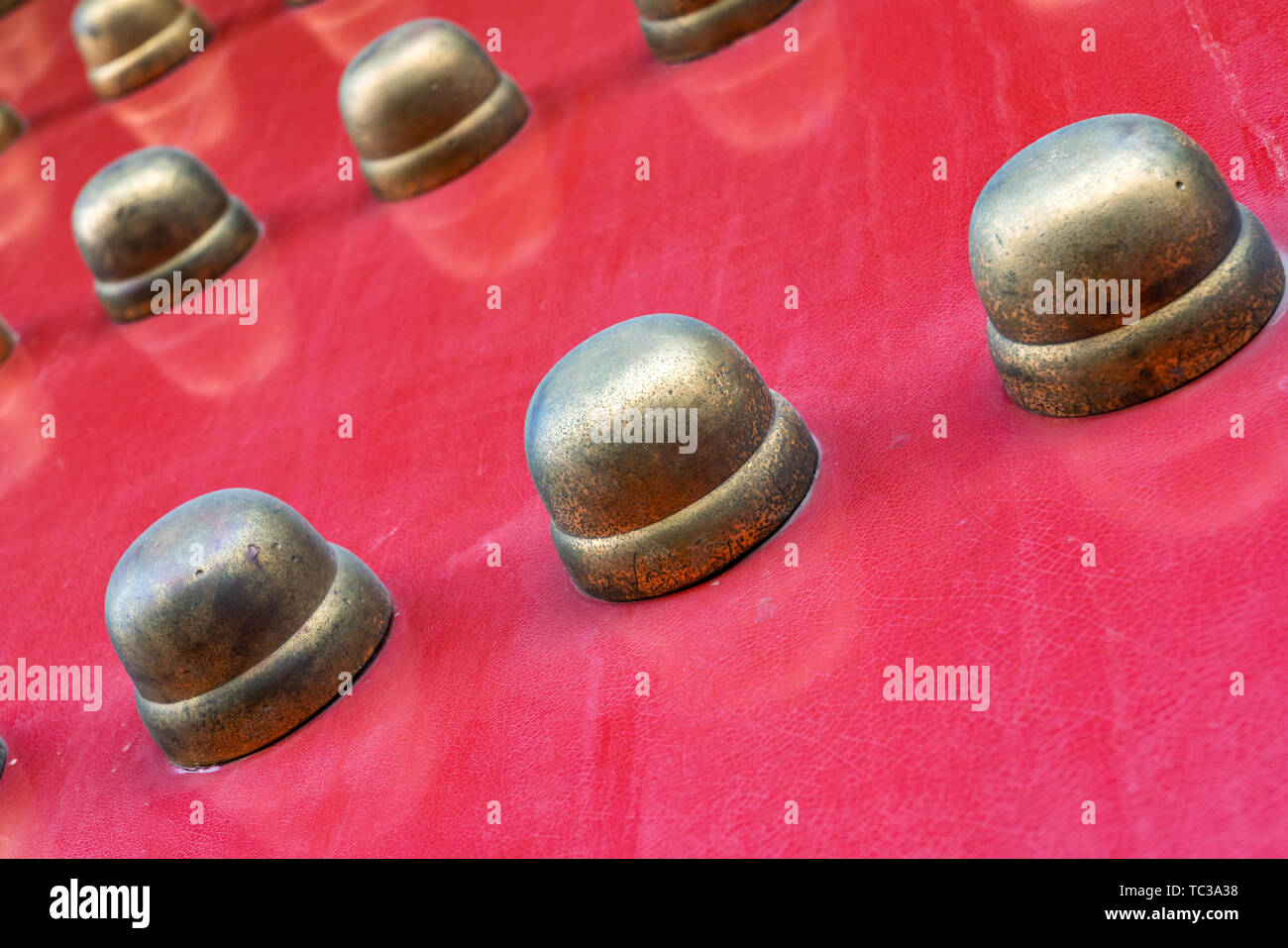 Gate door nail Stock Photo - Alamy