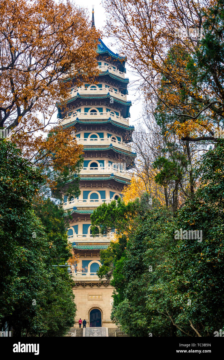 Linggu tower and ancient pagoda hi-res stock photography and images - Alamy