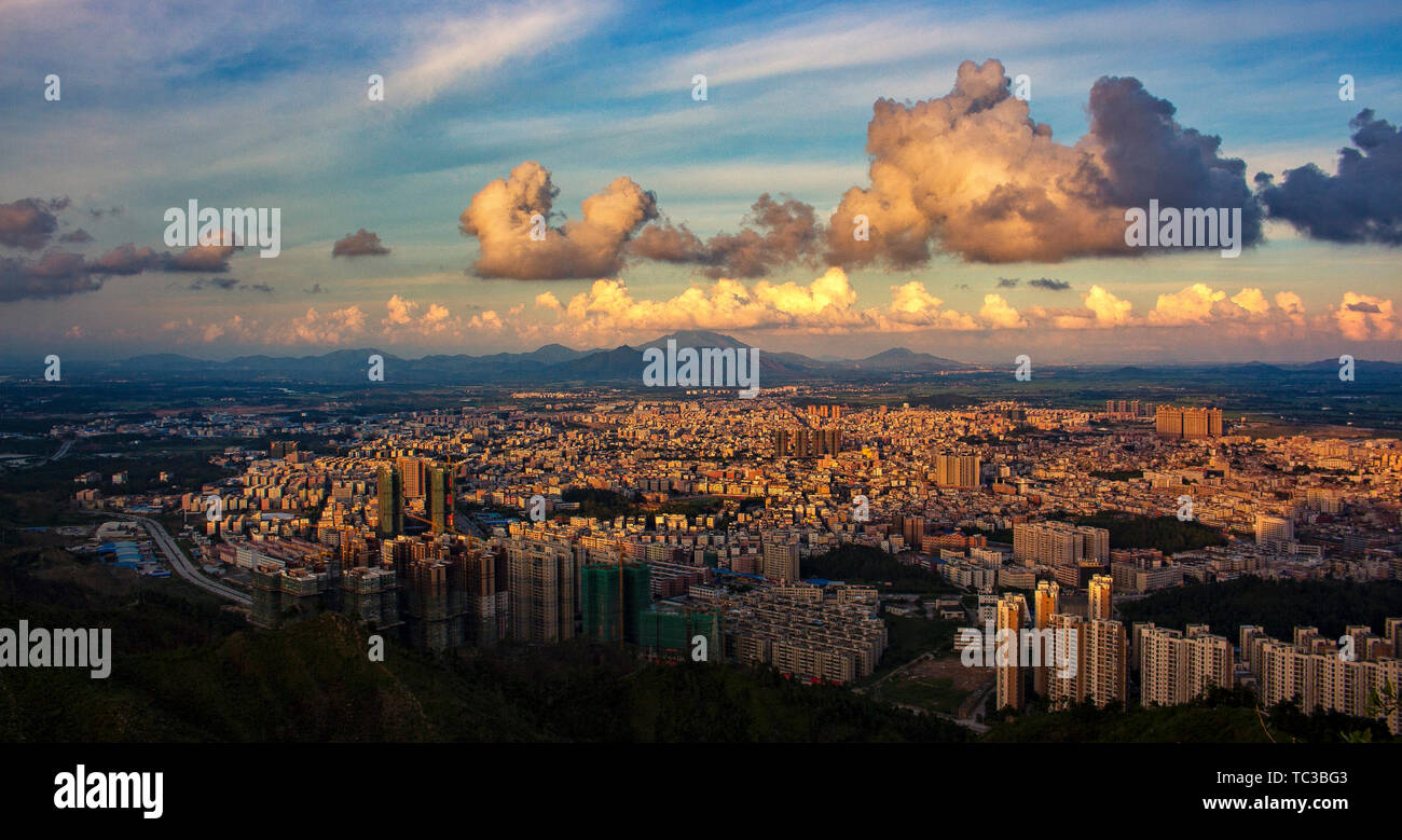 Daylight and city s dawn church in high rise building hi-res stock ...