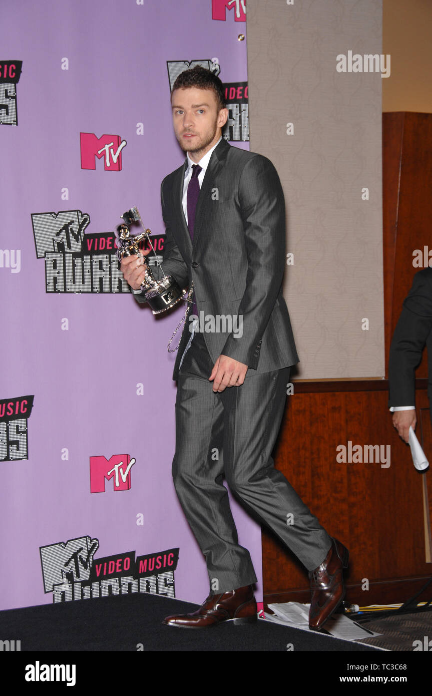 LAS VEGAS, NV. September 10, 2007: Justin Timberlake at the 2007 MTV ...