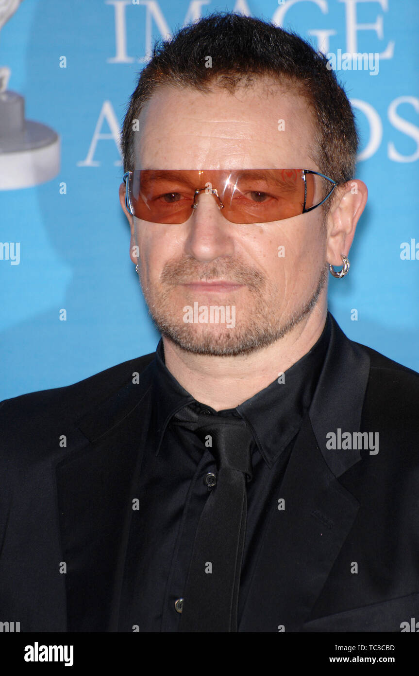 LOS ANGELES, CA. March 02, 2007: Bono at the 38th NAACP Image Awards at ...