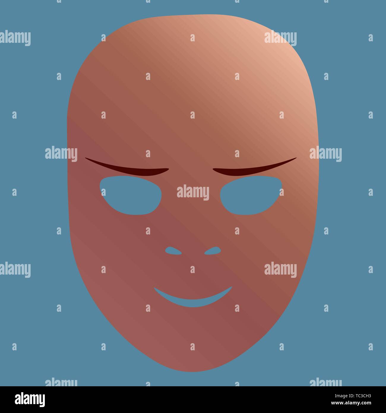 Face people cunning one Stock Vector Images - Alamy