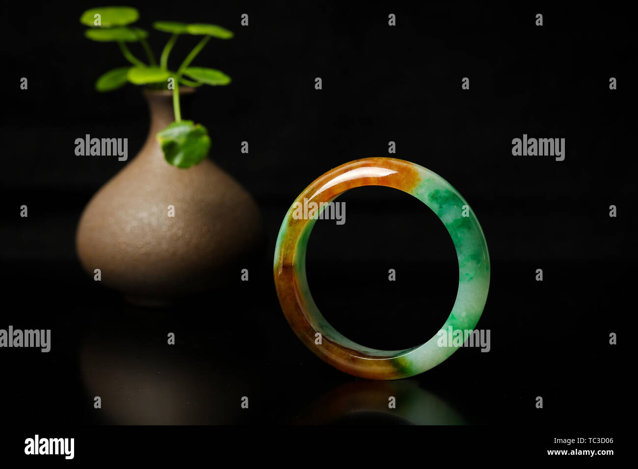 Collection-grade three-color jade bracelet Stock Photo - Alamy