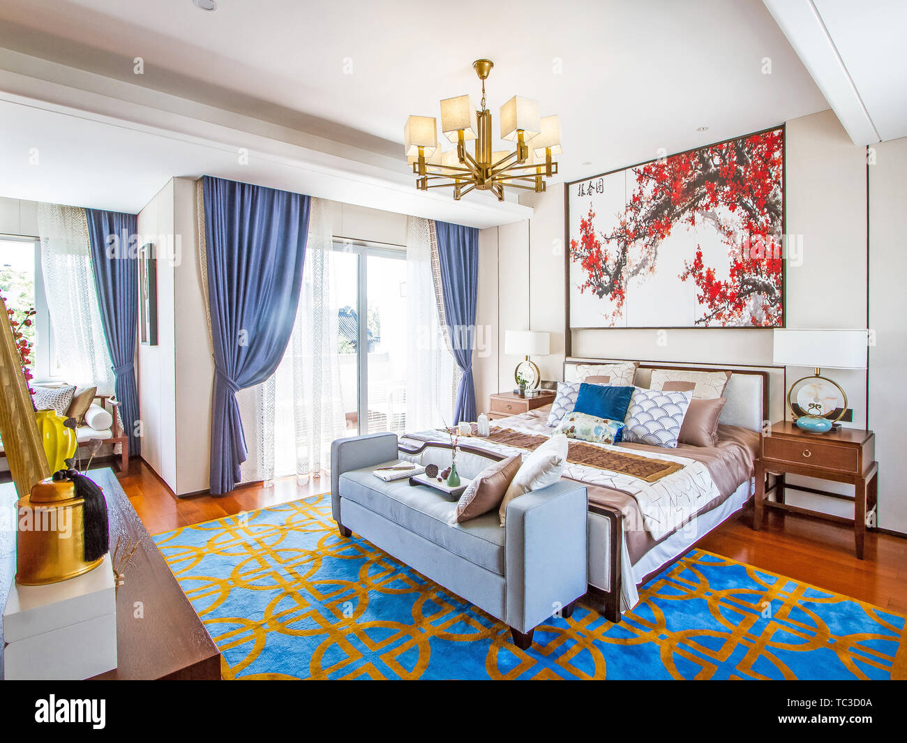 Bedroom, sleep, comfortable and comfortable rest environment, different ...