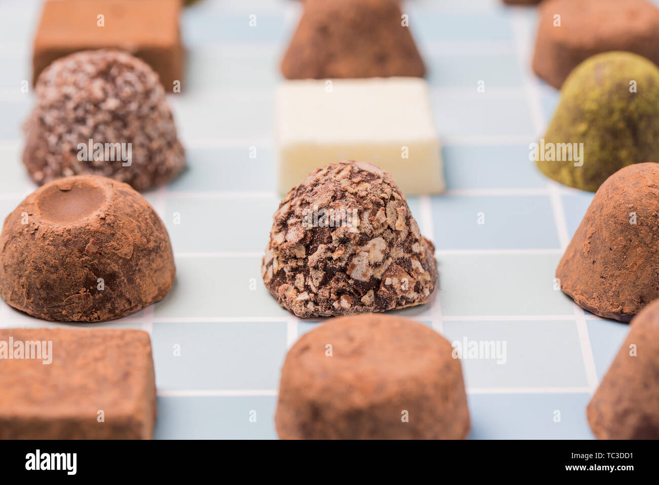 Different flavors of chocolate Stock Photo - Alamy