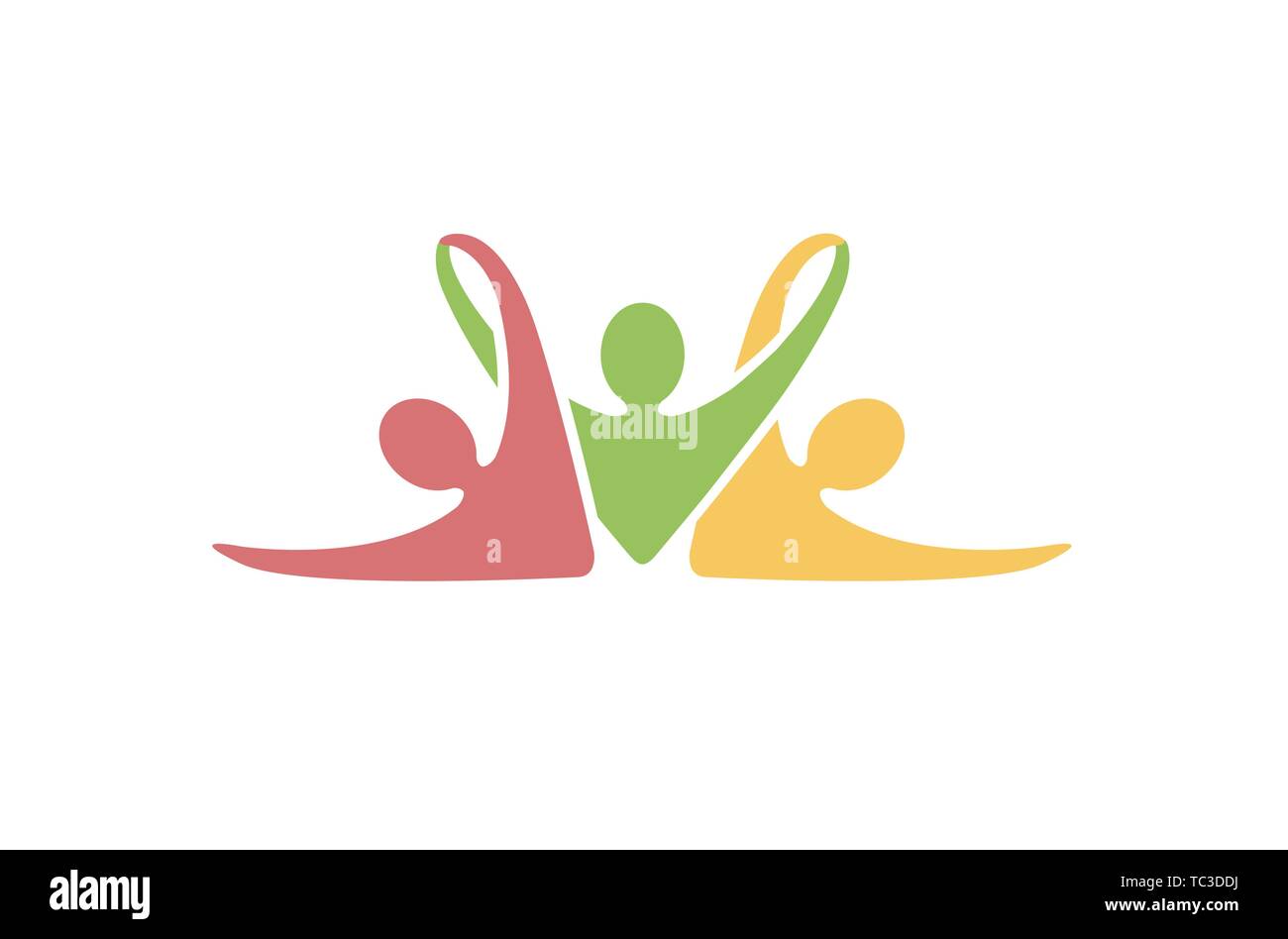 Abstract colorful logo fitness woman hi-res stock photography and ...