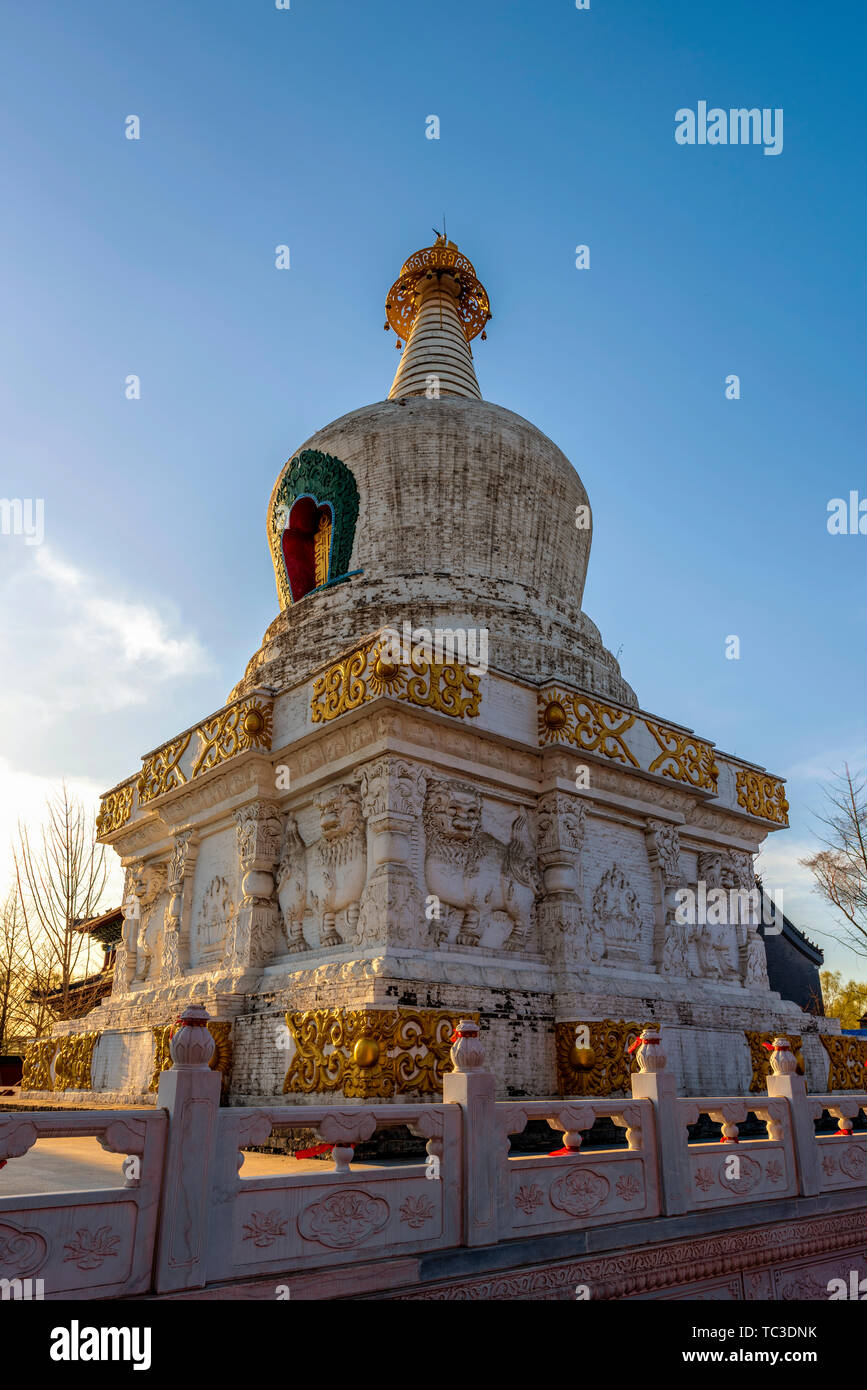 Guoguo Yongguang Temple, East Tower, Shenyang, Liaoning Stock Photo - Alamy