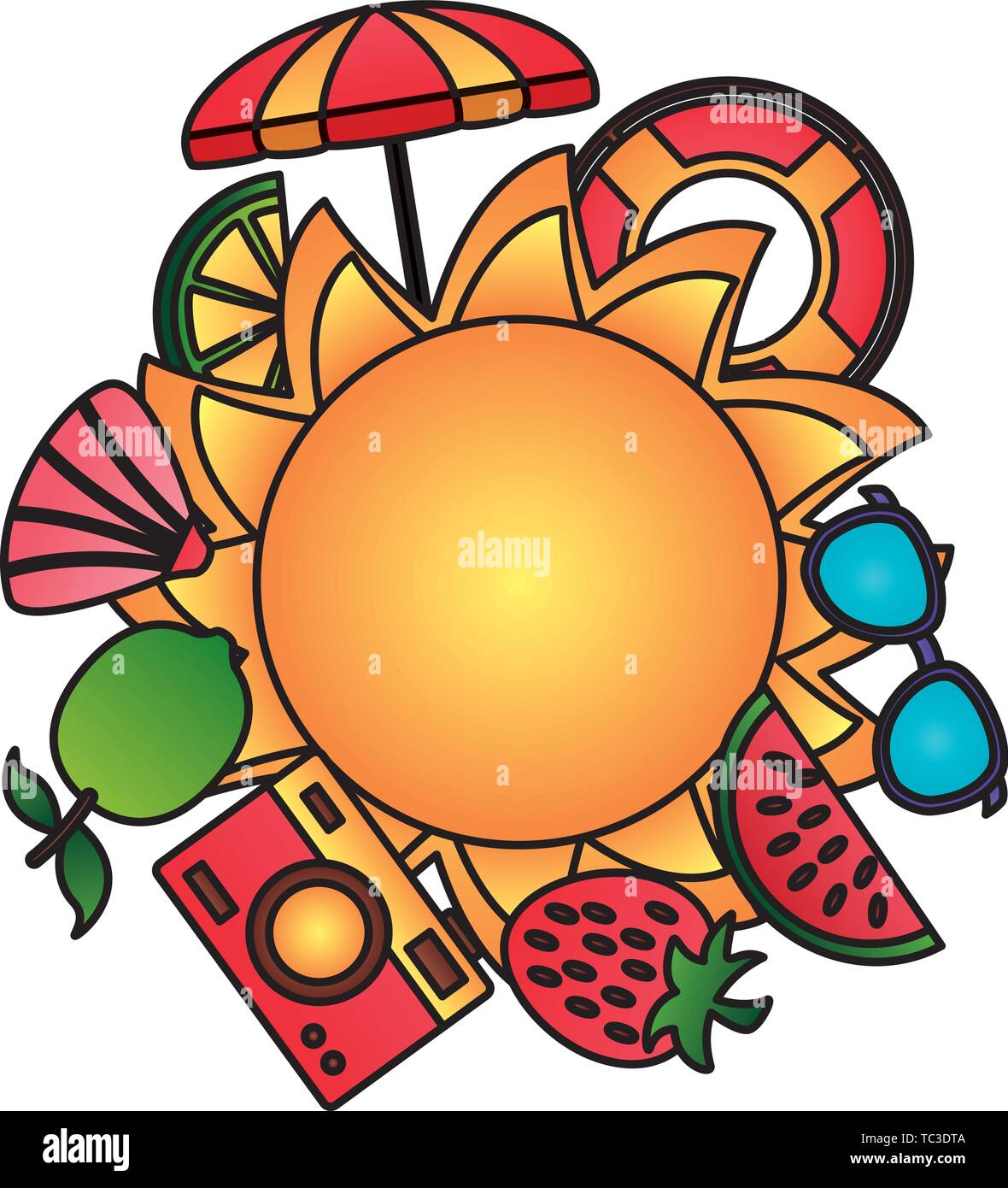 summer time holiday Stock Vector Image & Art - Alamy
