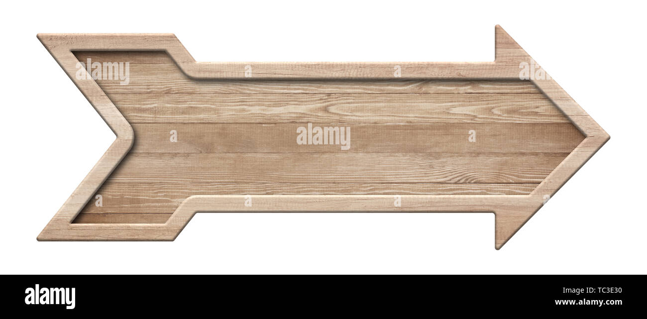 Wooden Signboard Arrow