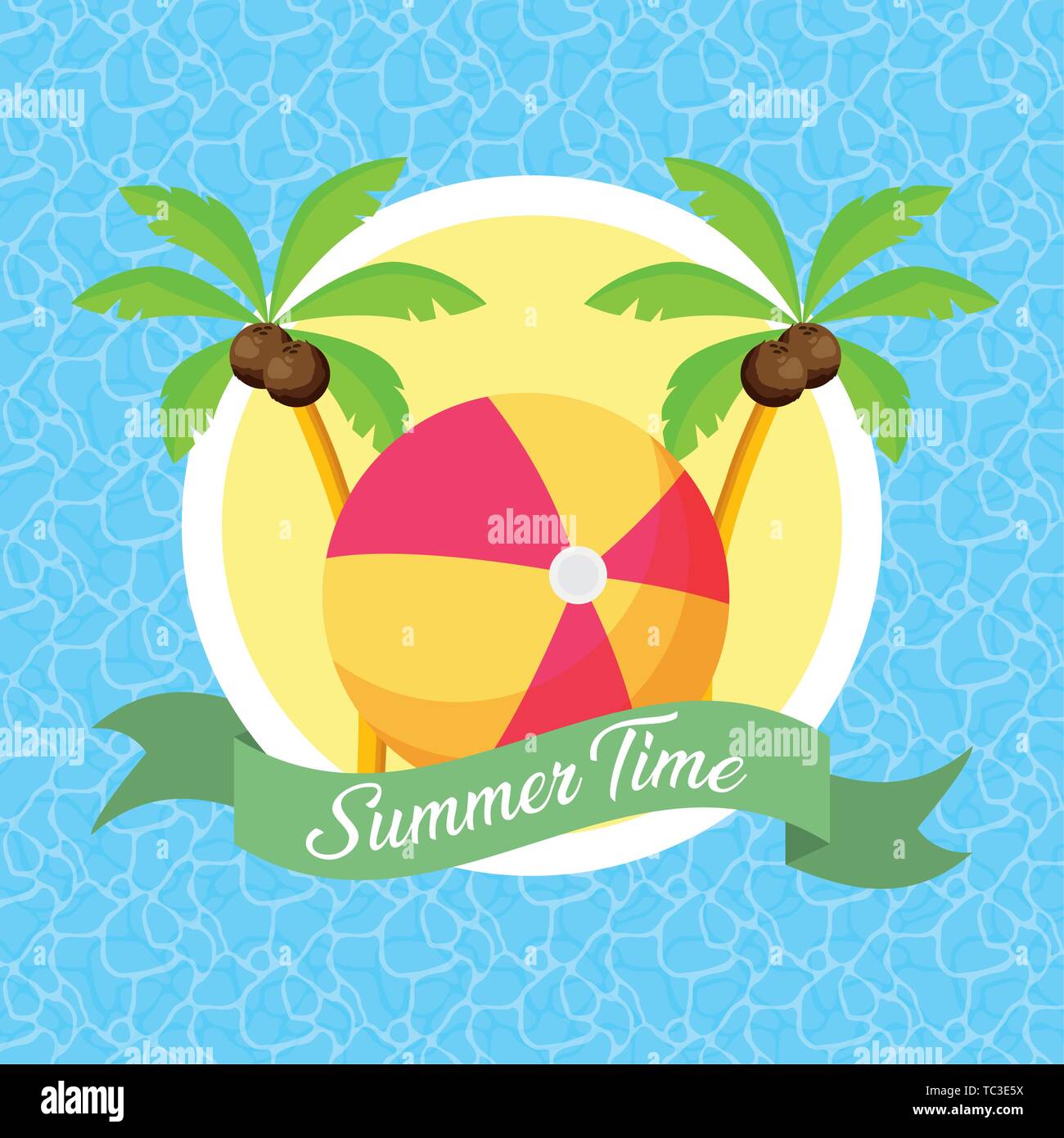 summer time poster Stock Vector Image & Art - Alamy