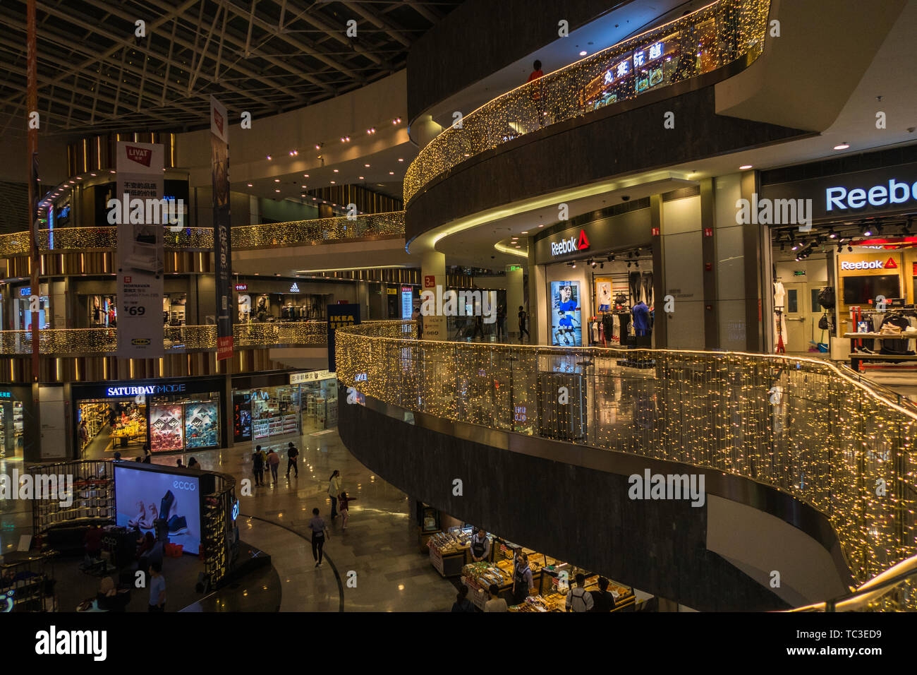 Shopping mall night scenery night market hi-res stock photography and ...