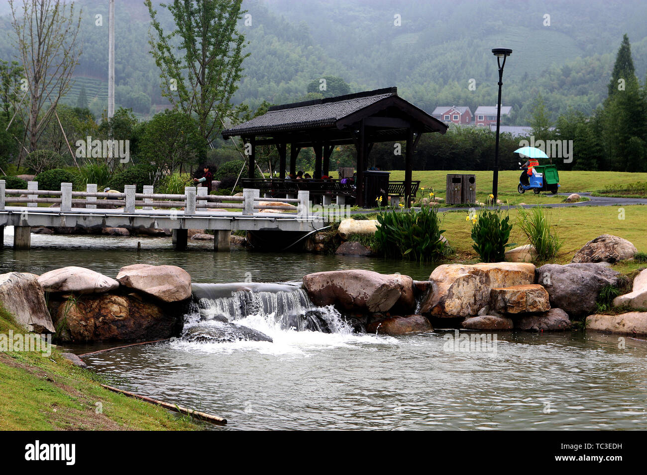 First Village of Zen Tea, Yuhang District, Hangzhou City Stock Photo ...