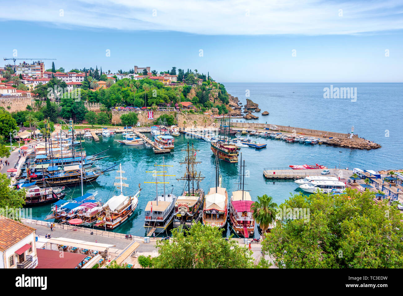 Antalya seaport, Turkey Stock Photo - Alamy