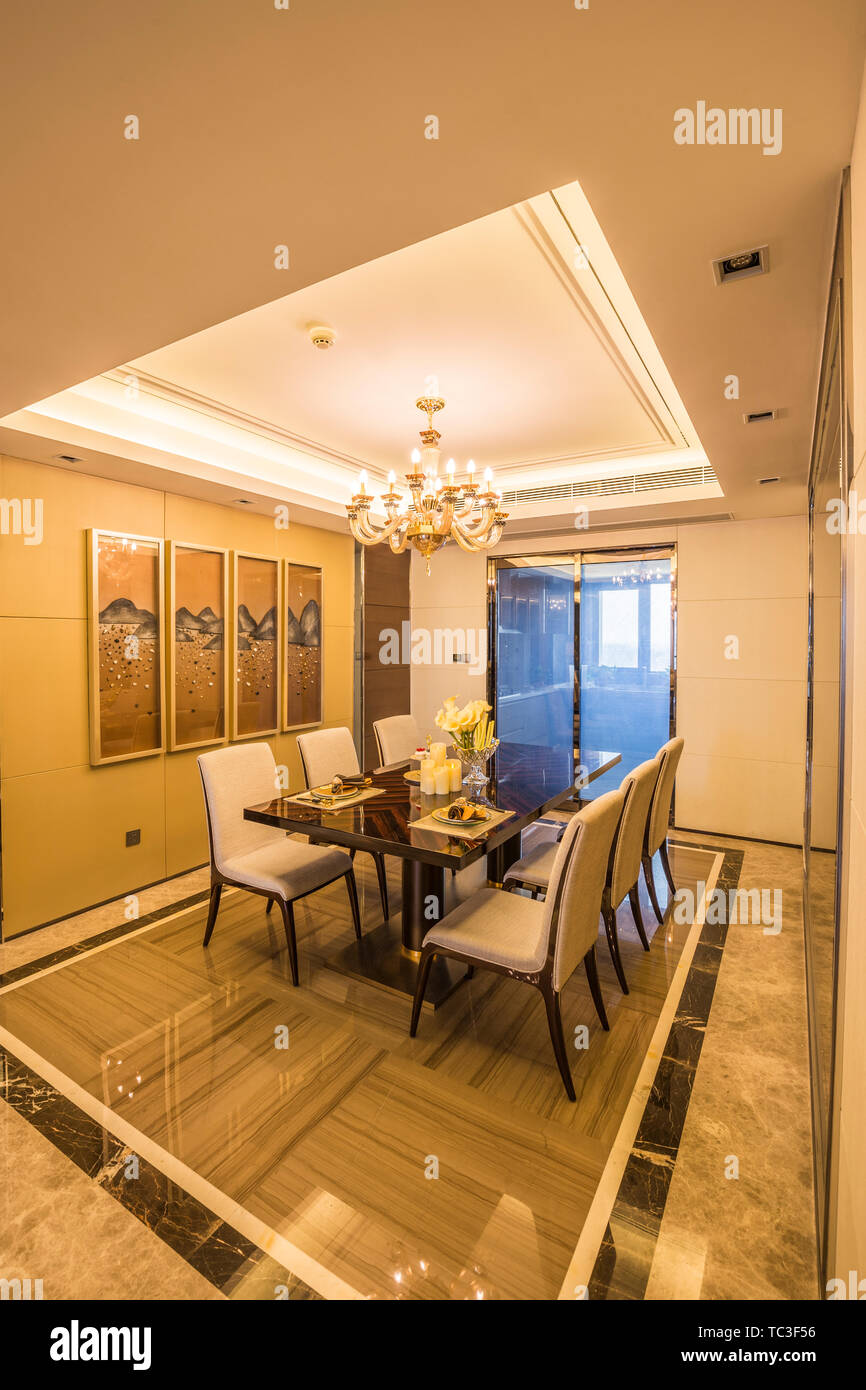 Interior of the model room Stock Photo - Alamy