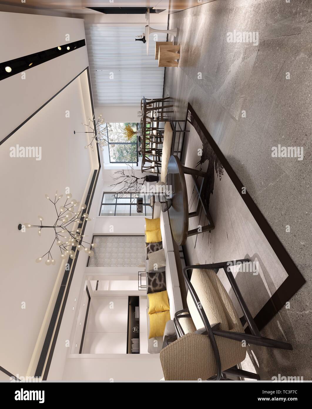 Bedroom, living room, tea room, study, dining room, bar, garden Stock ...