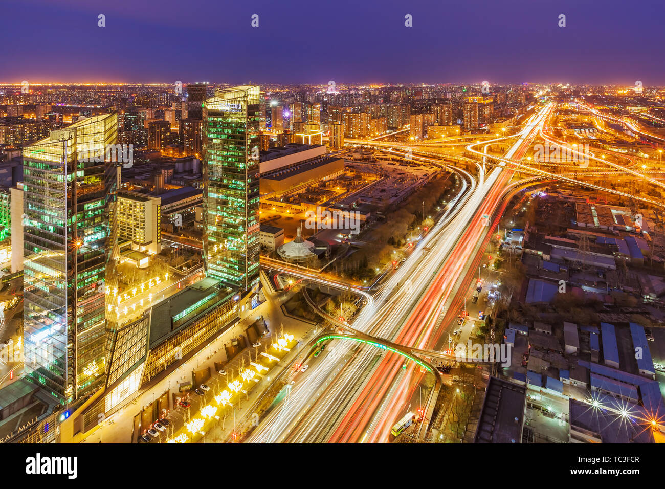 Night view of Sihui Bridge Stock Photo - Alamy