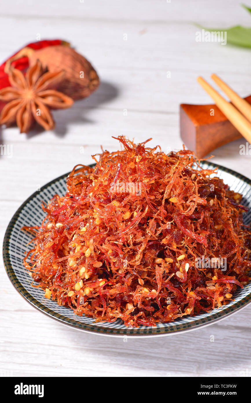 Spicy spiced lantern, shredded beef Stock Photo - Alamy
