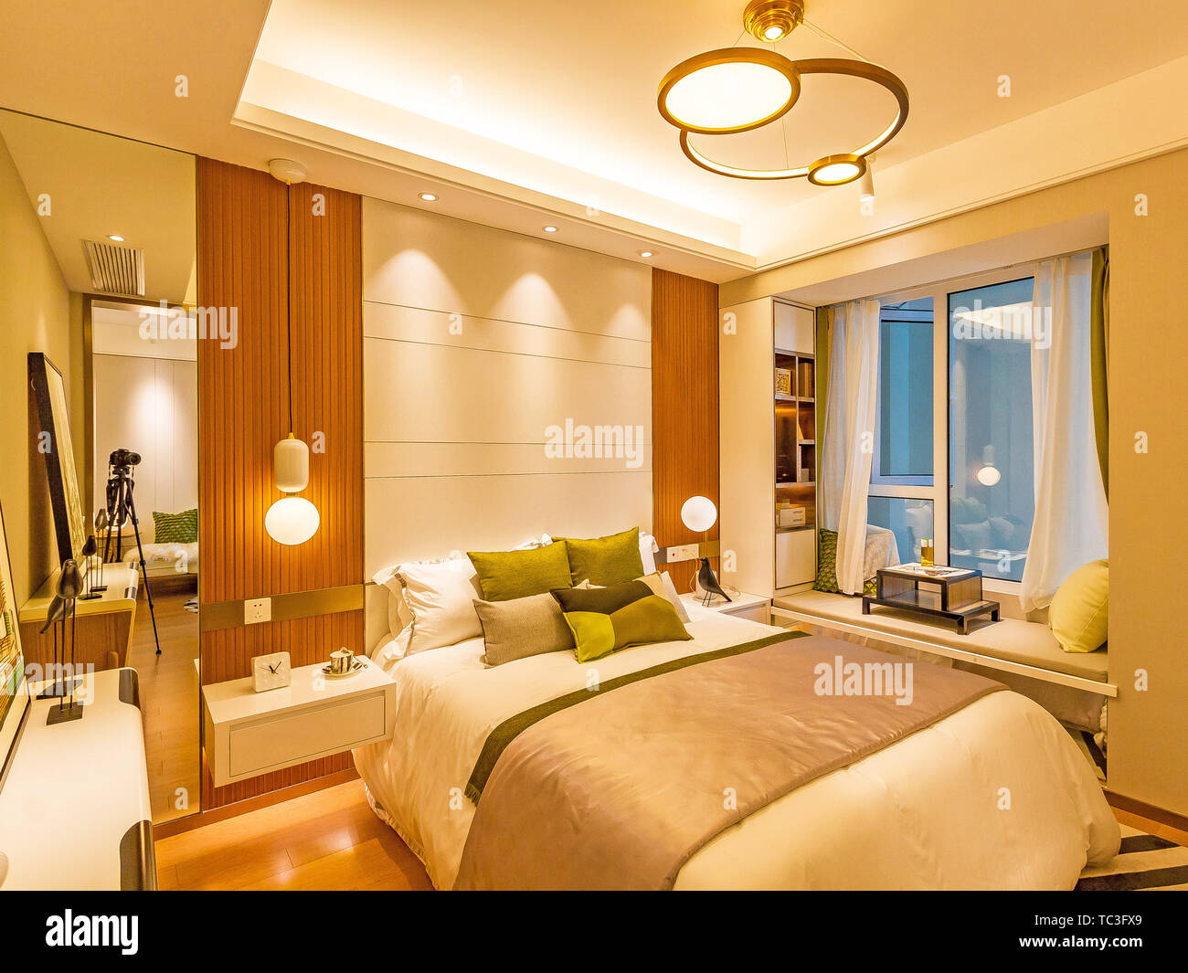 Bedroom, sleep, comfortable and comfortable rest environment, different ...