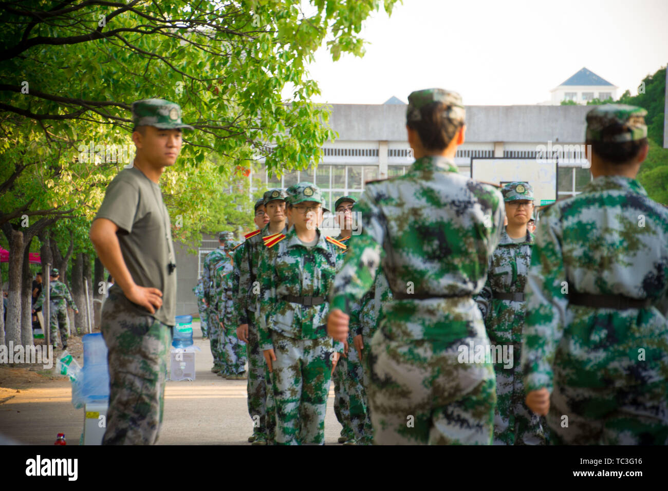 Military Training of Hunan University of Science and Technology Stock ...