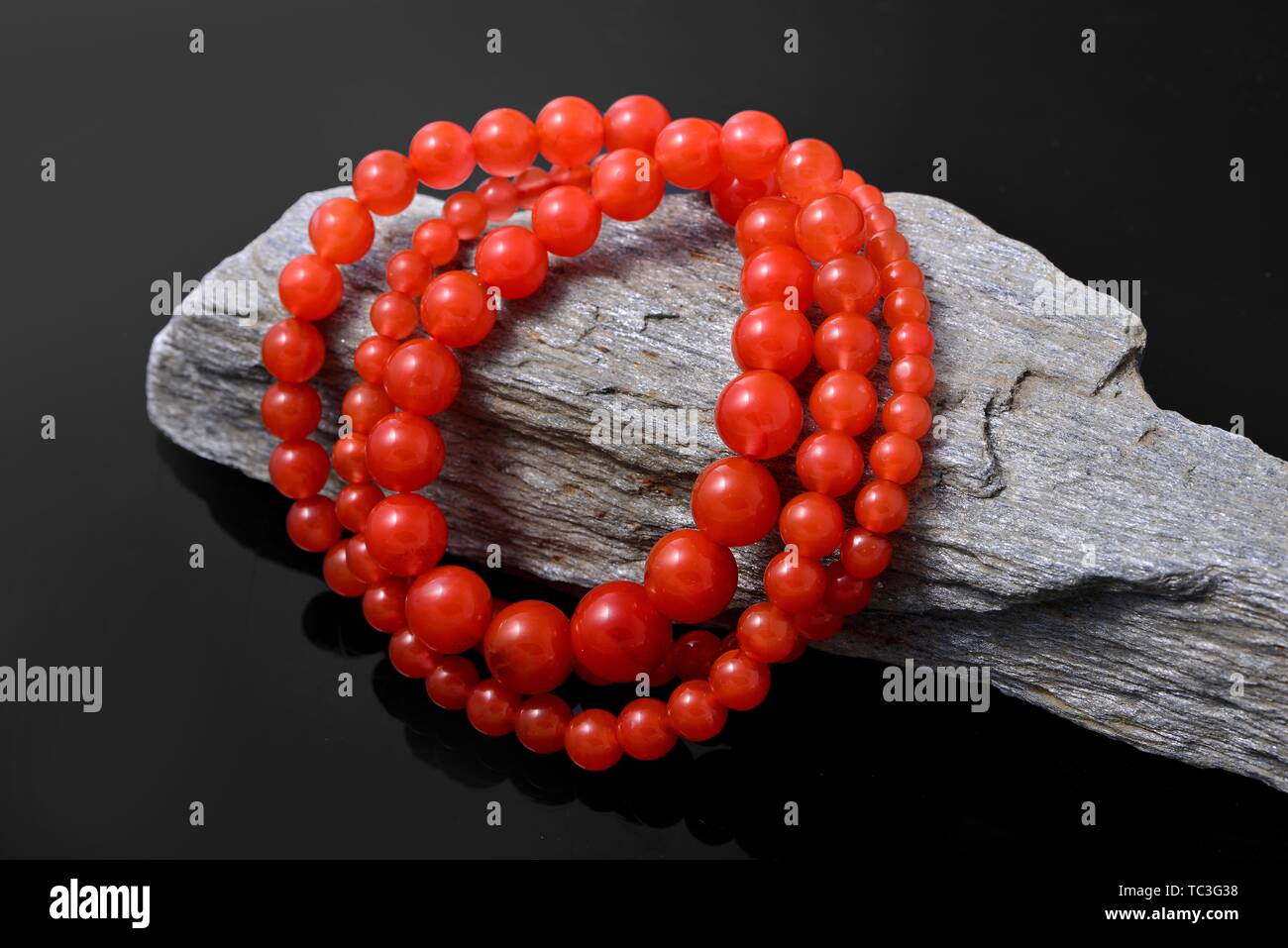 Southern red agate jewellery HD picture Stock Photo - Alamy