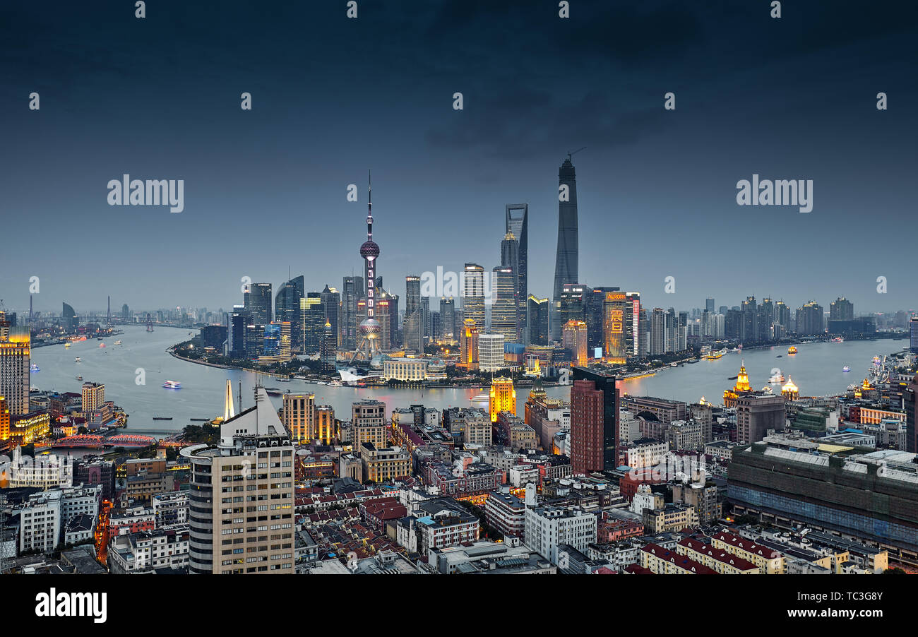 Shanghai City Architecture Scenery Stock Photo - Alamy