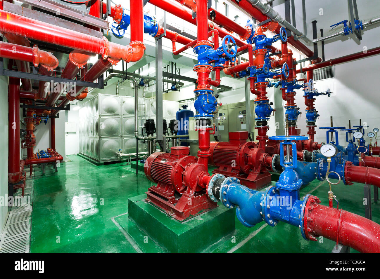 Colorful pipe work hi-res stock photography and images - Alamy
