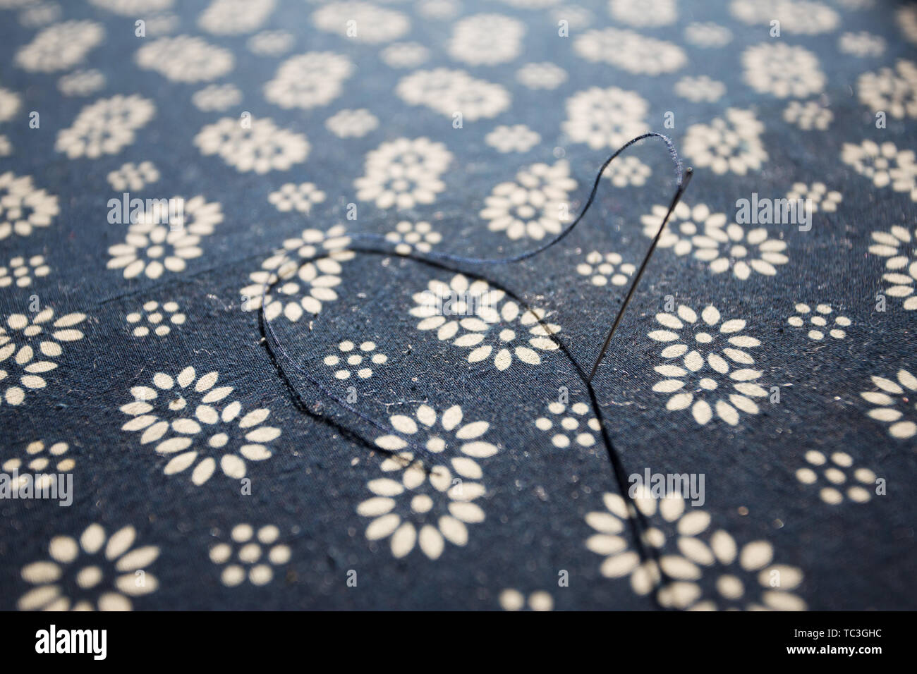 traditional chinese way dyed batik cloth Stock Photo - Alamy