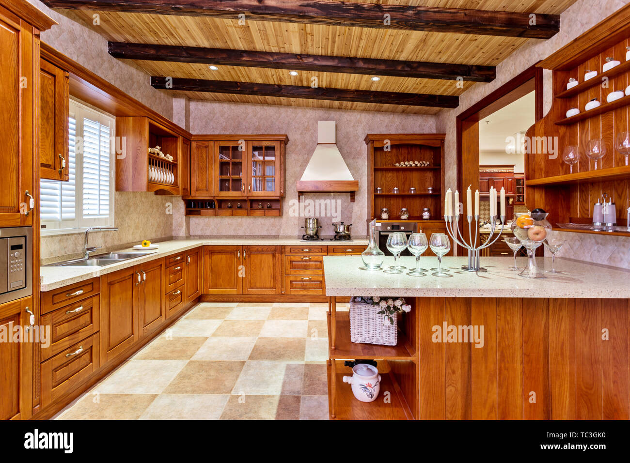 Kitchen in the home Stock Photo - Alamy