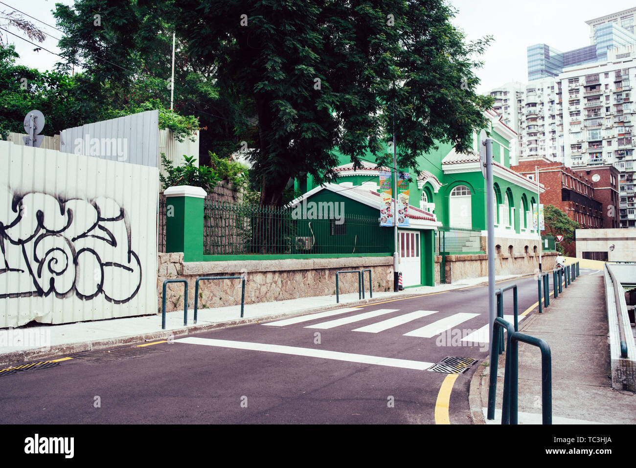 The streets of Macao Stock Photo - Alamy