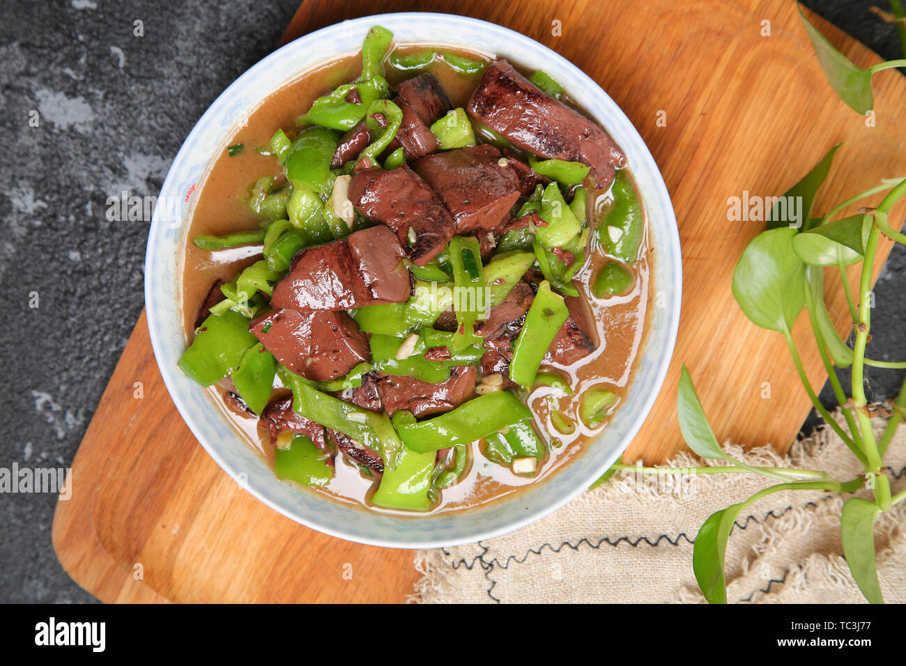 Pig blood, duck blood Stock Photo - Alamy