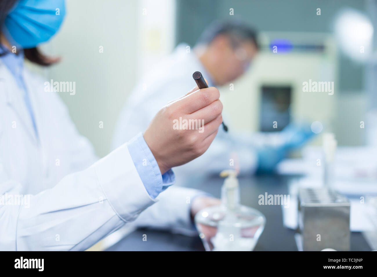 People do medical photography in lab Stock Photo - Alamy