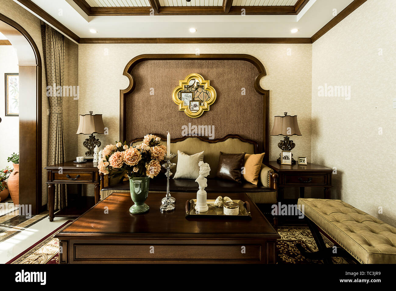Interior design sample room contact V letter: Cheng730 Stock Photo - Alamy
