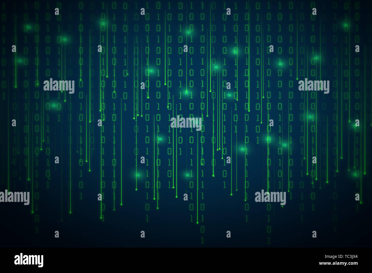 Digital matrix background for binary codes 0 and 1 Stock Photo - Alamy