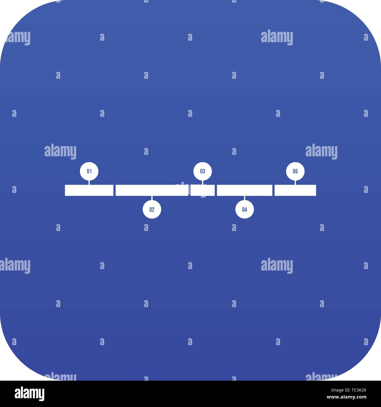 Timeline infographic icon digital blue Stock Vector Image & Art - Alamy