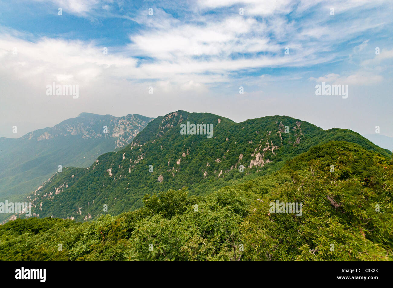 Taisu Mountain Scenic Area in Wuyue Songshan, Dengfeng, Henan Province ...