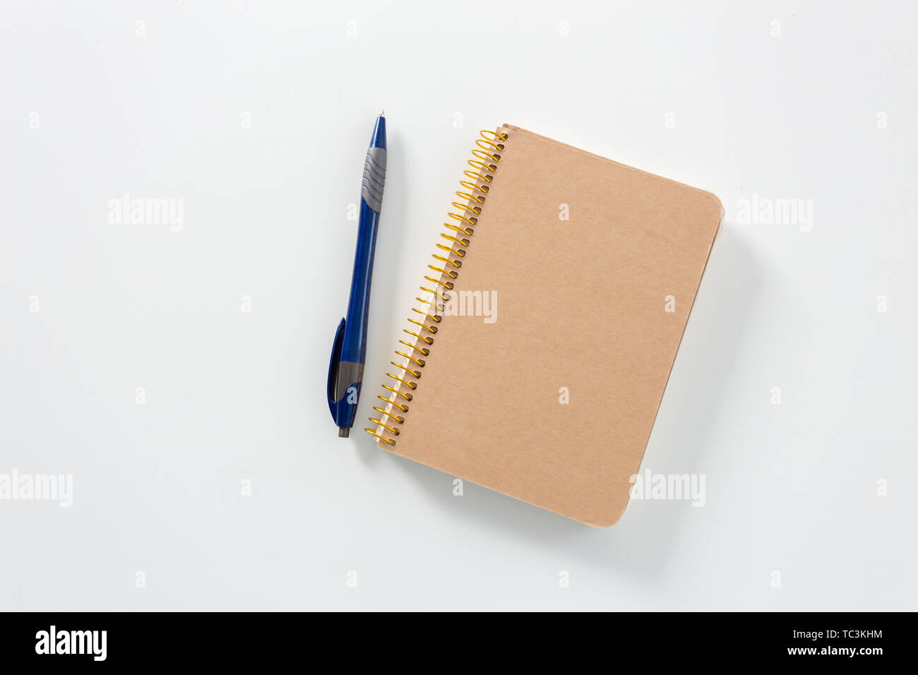 Notebook on a white background Stock Photo - Alamy