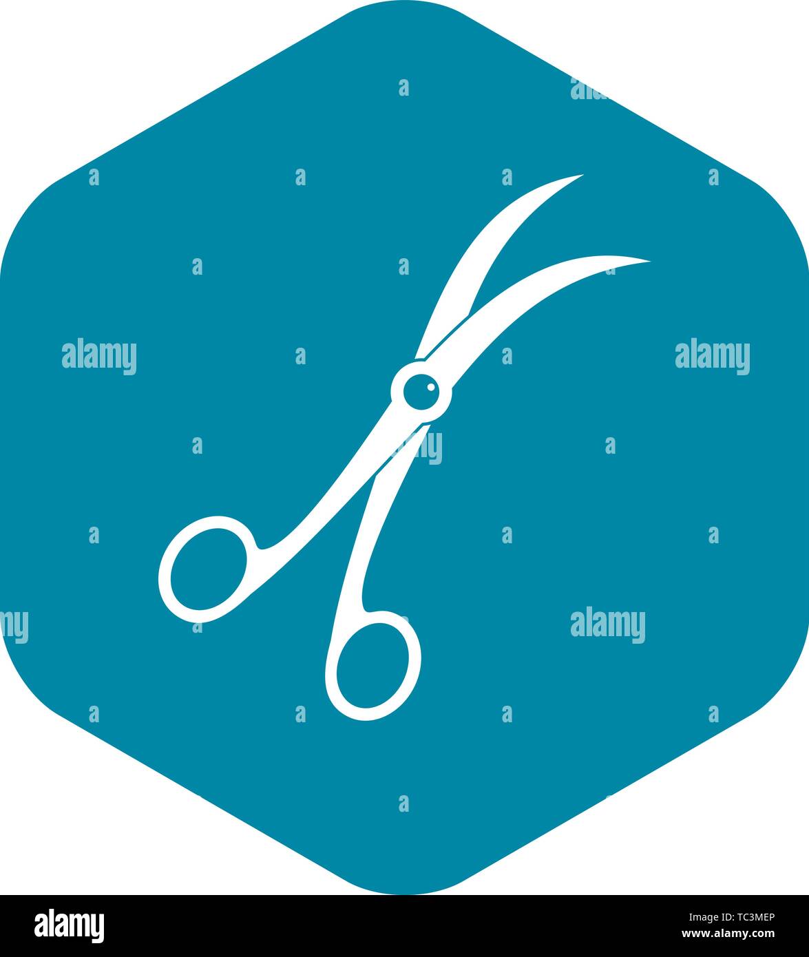 Surgical scissors icon, simple style Stock Vector Image & Art - Alamy