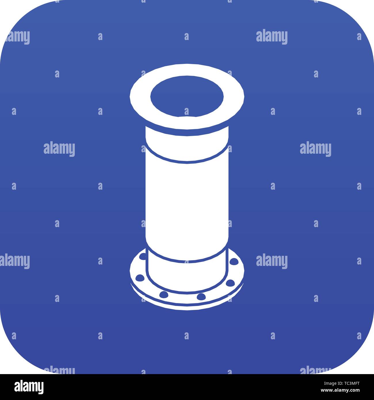 Sewerage pipe icon blue vector Stock Vector Image & Art - Alamy