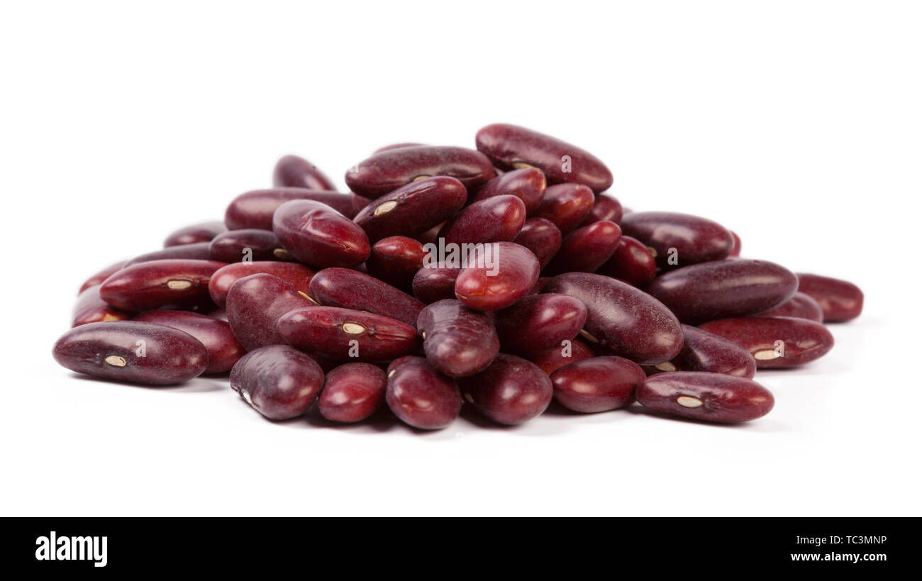 Red bean isolated on white background Stock Photo - Alamy