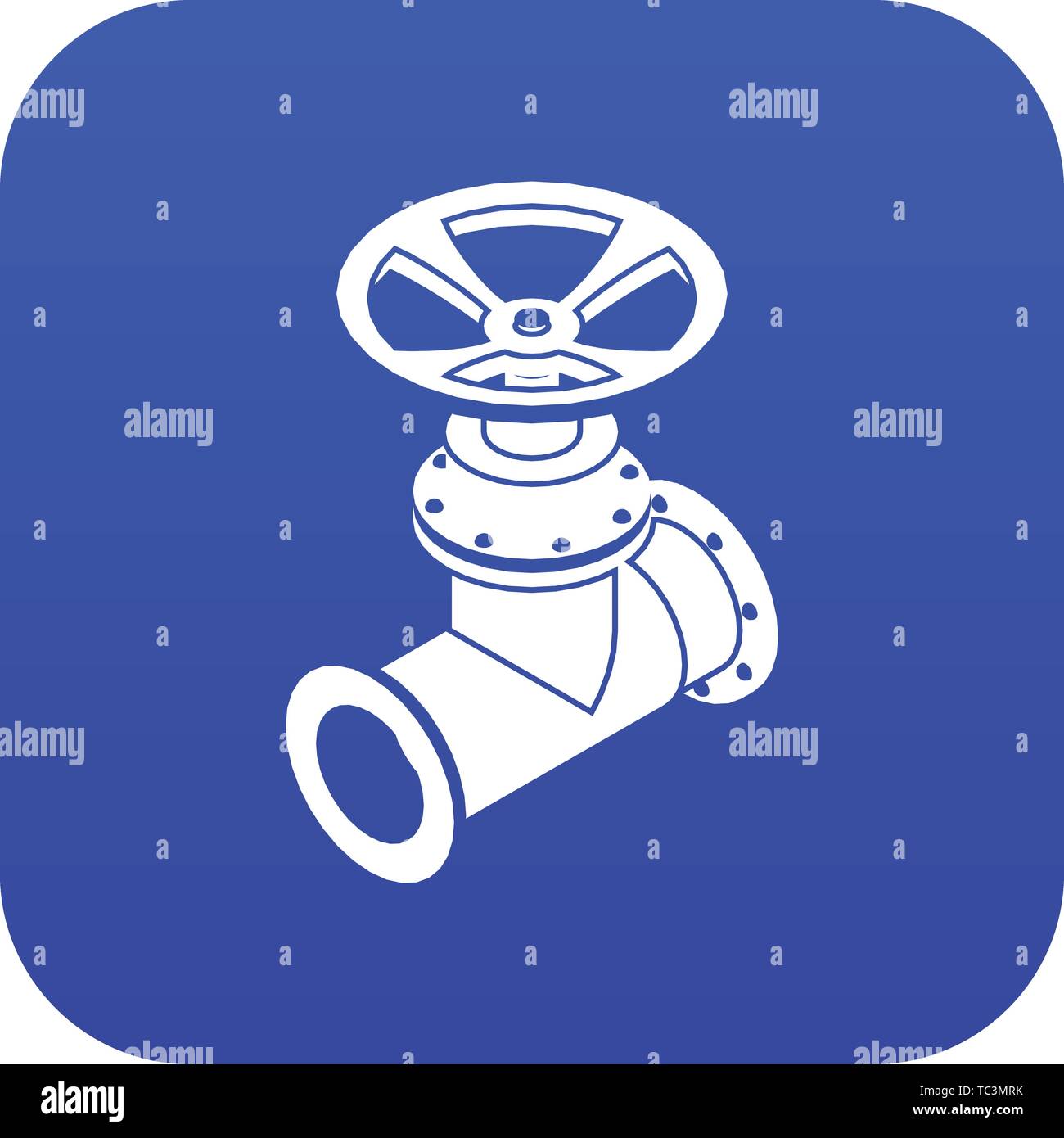 Gas pipe icon blue vector Stock Vector Image & Art - Alamy