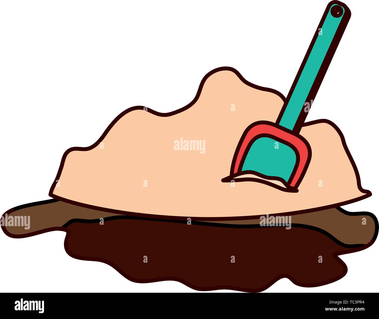 Shovel To Play On The Beach On White Background Stock Vector Image shovel-to-play-on-the-beach-on-white-background-stock-vector-image