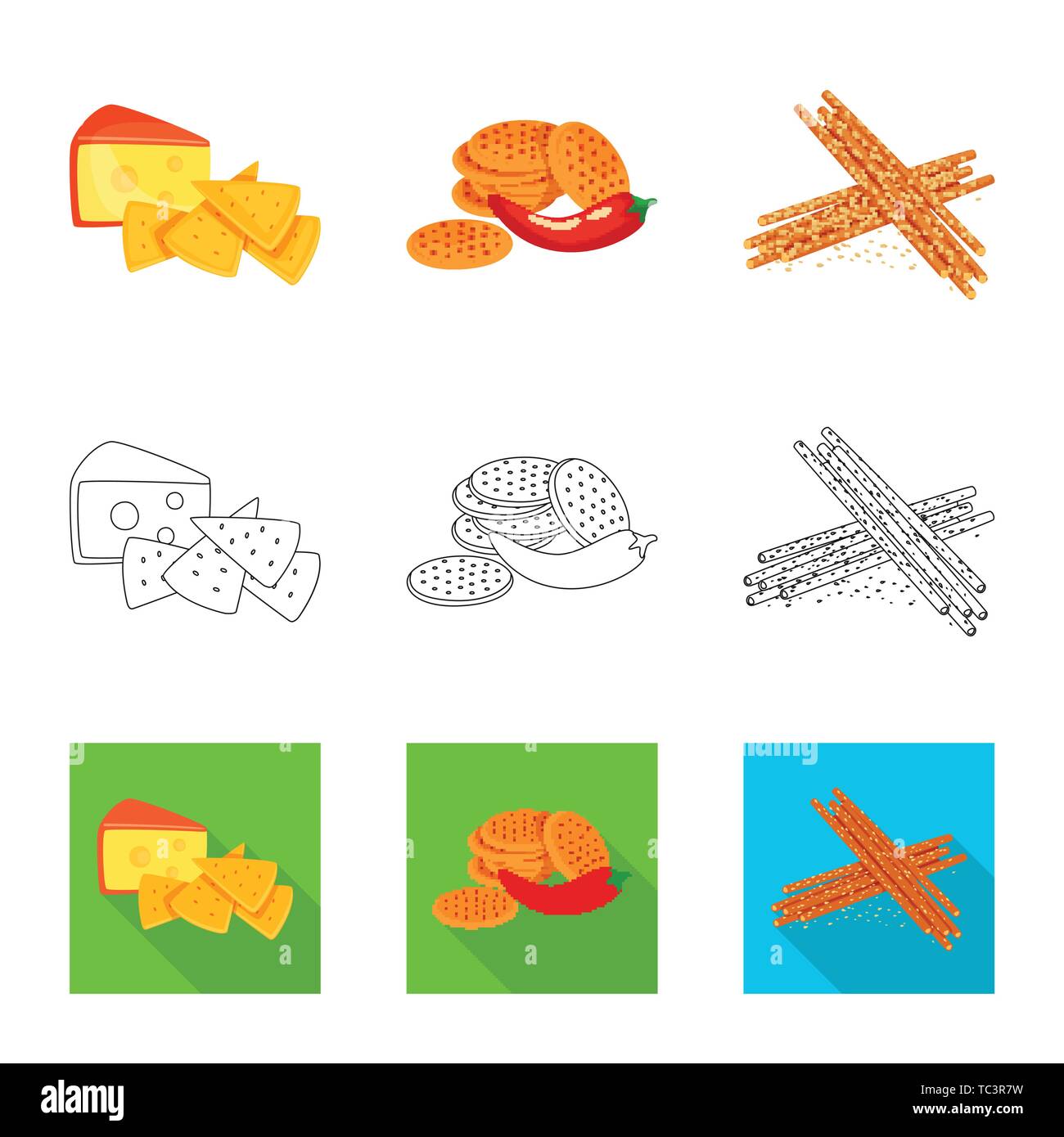 Vector design of taste and seasonin logo. Collection of taste and ...